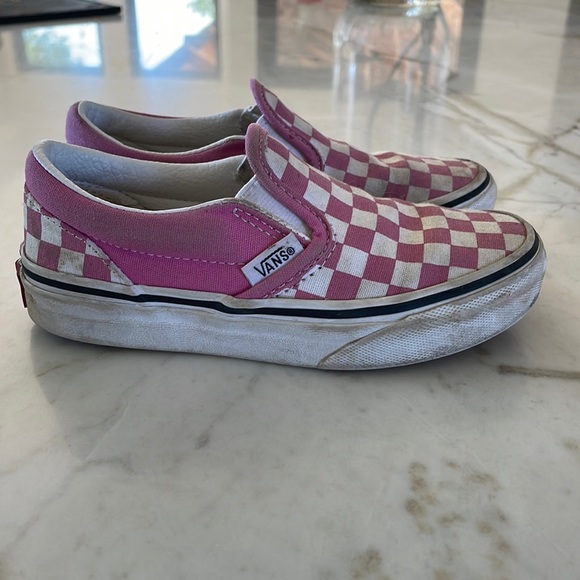 Vans | Shoes | Pink Checkered Vans | Poshmark